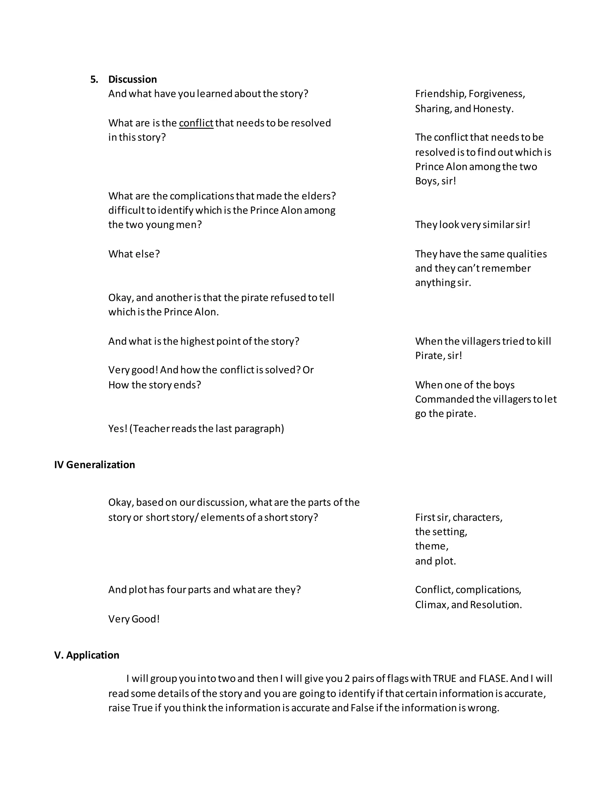 Aldie detailed lesson plans part 1 | DOCX
