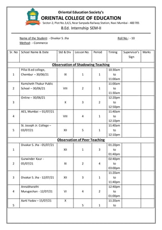 Lesson Plan for First pedagogy | DOCX