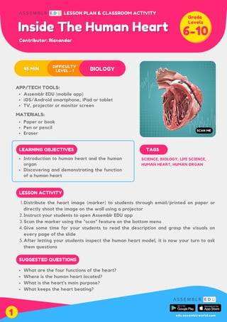 Lesson plan and classroom activity | PDF