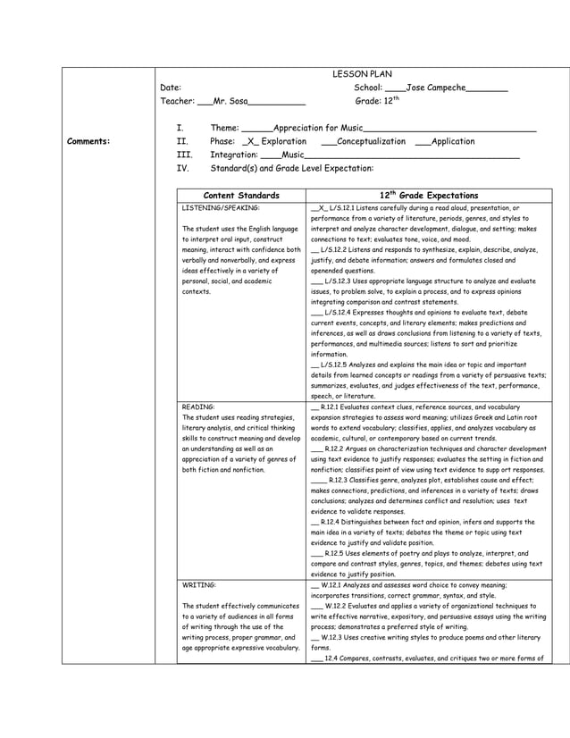 Lesson plan application 1 | DOCX