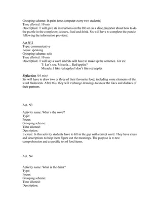 Lesson plan assignment 2 informatica 2012 | PDF