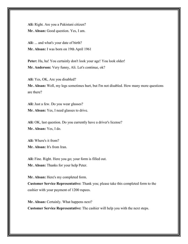 Lesson plan FOR speaking skills