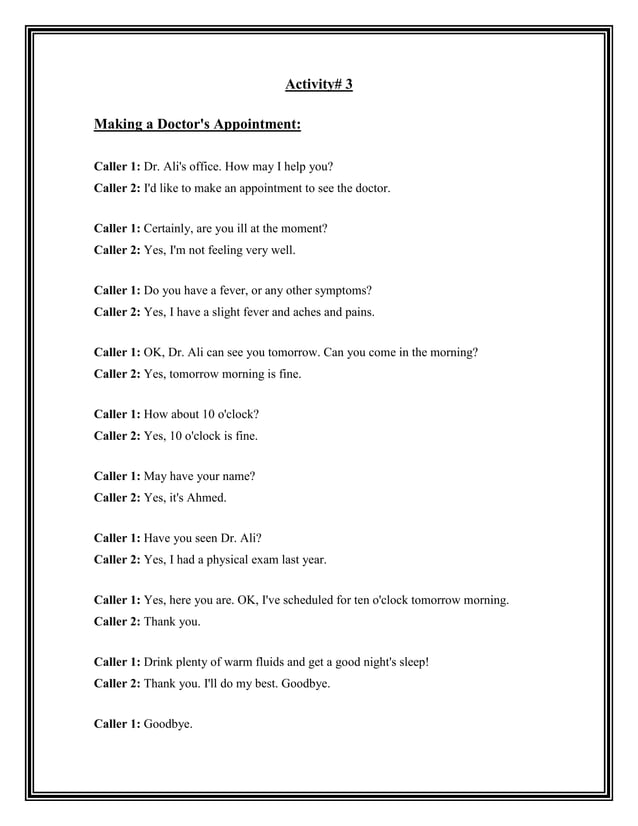 Lesson plan FOR speaking skills