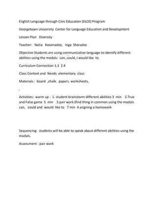 Lesson plan by inga and natia | ODT