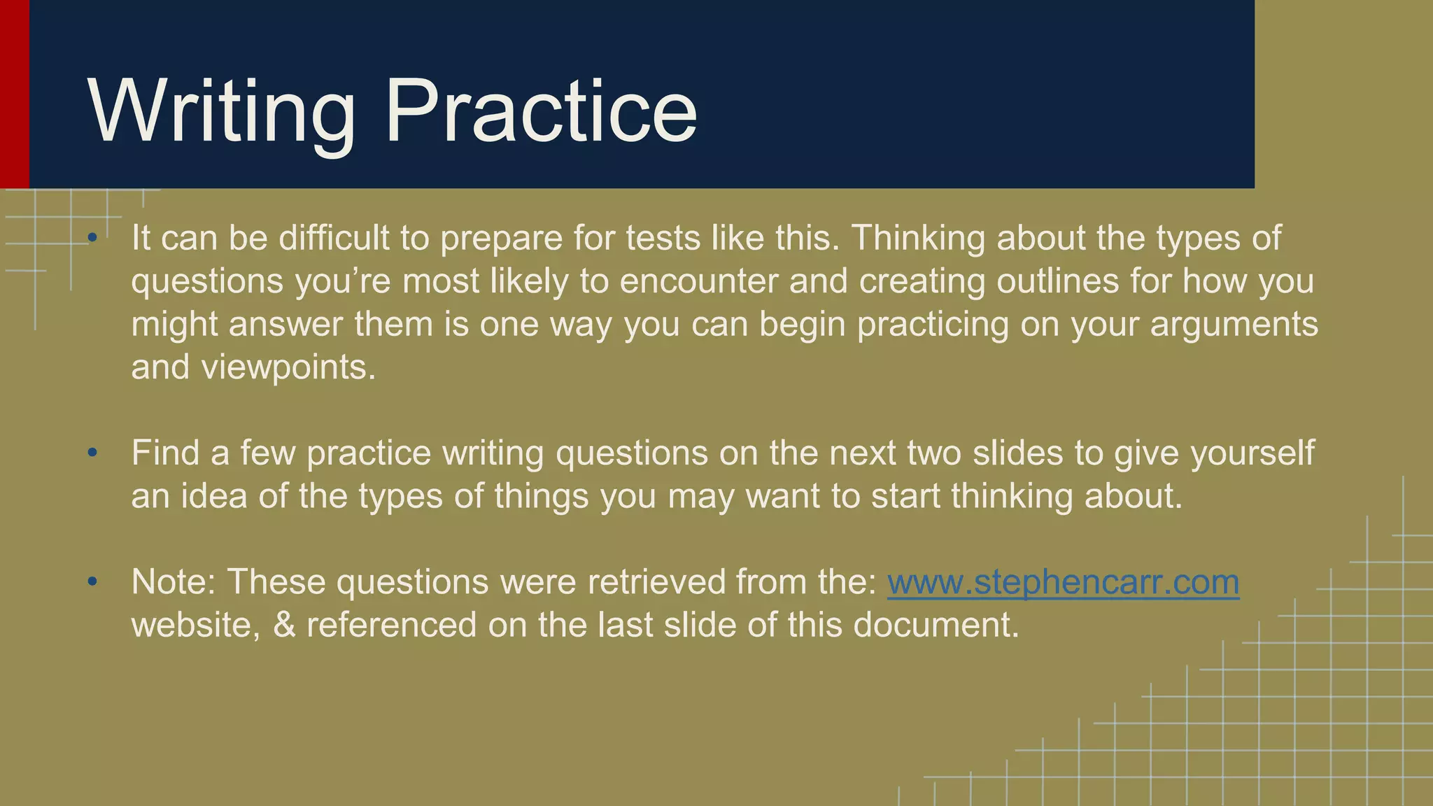 Preparing for the CBEST Writing Section | PPTX