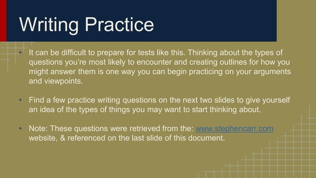 Preparing for the CBEST Writing Section | PPTX | Educational Assessment ...