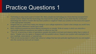 Preparing for the CBEST Writing Section | PPTX