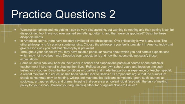 Preparing for the CBEST Writing Section | PPTX | Educational Assessment ...