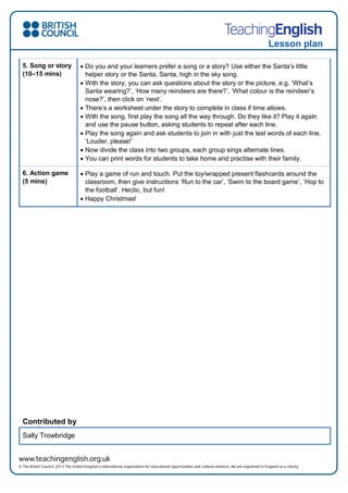 Lesson plan christmas presents and decorations | PDF