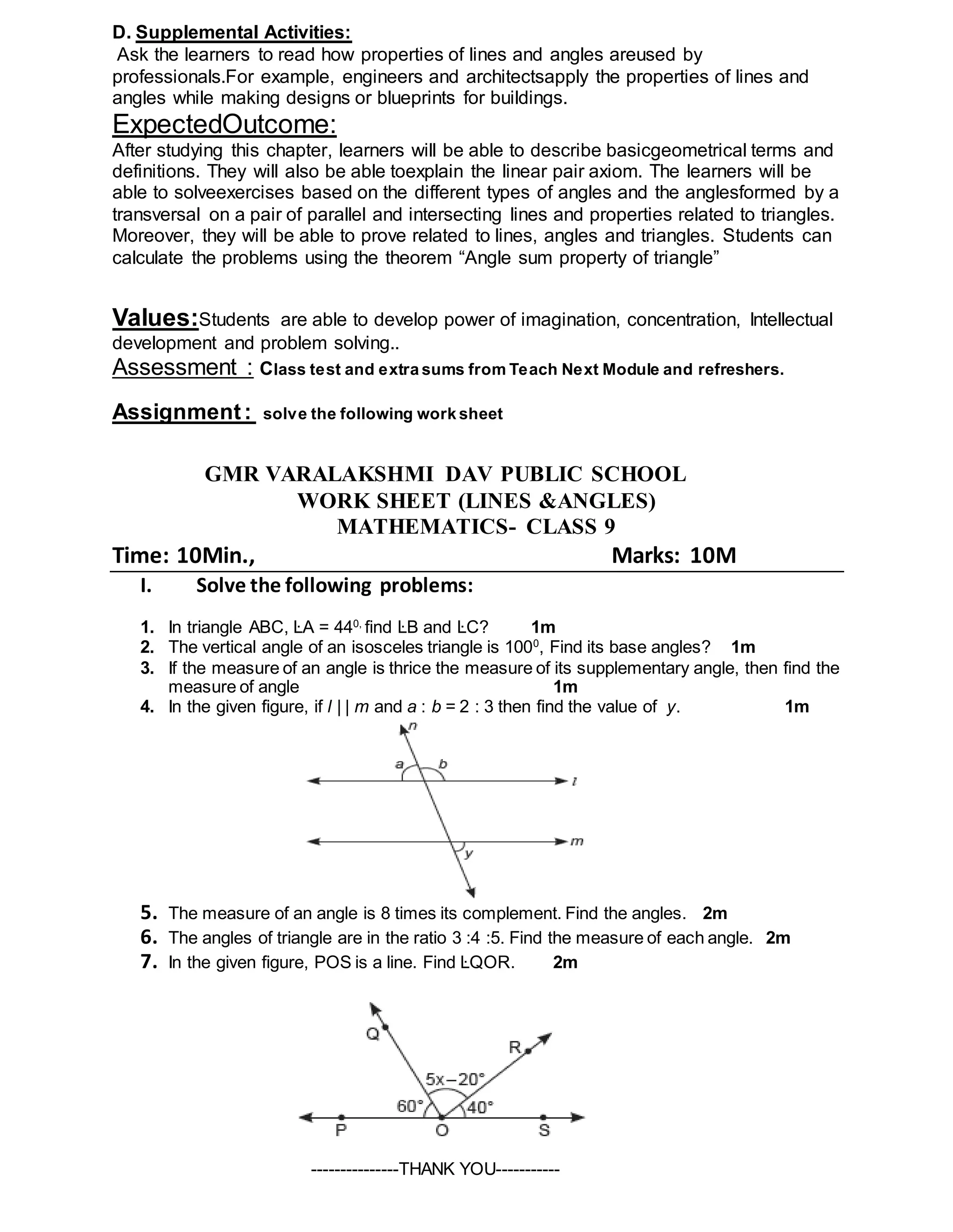 Lesson plan class 9 by kishore (1) | DOCX