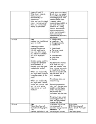 Lesson plan credit | DOCX