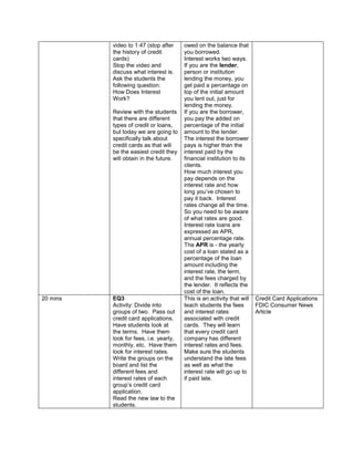 Lesson plan credit | DOCX