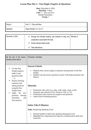 Listening Activities Audio exercises for Units 2 and 4. | DOCX
