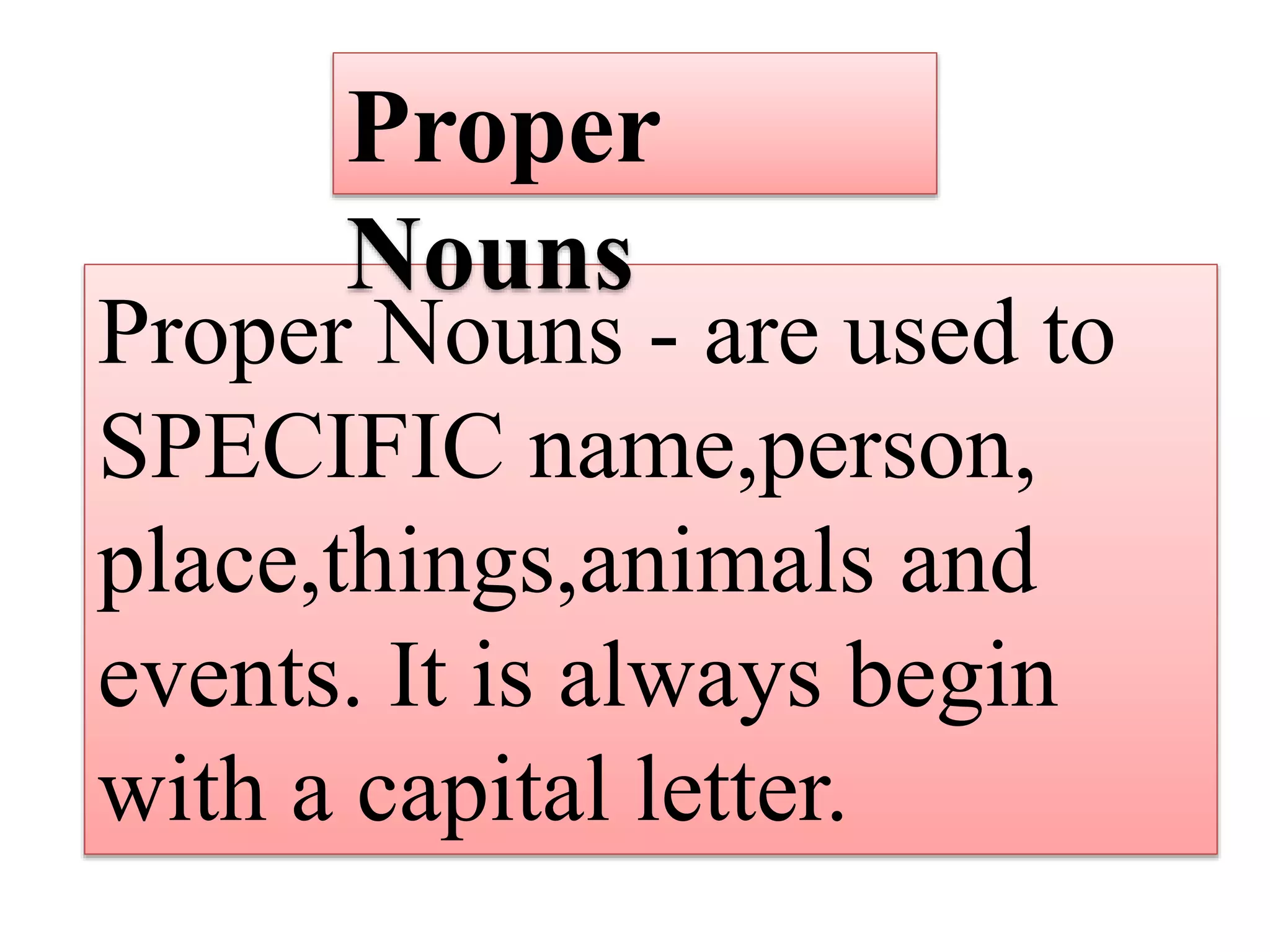 presentation English demo nouns | PPTX
