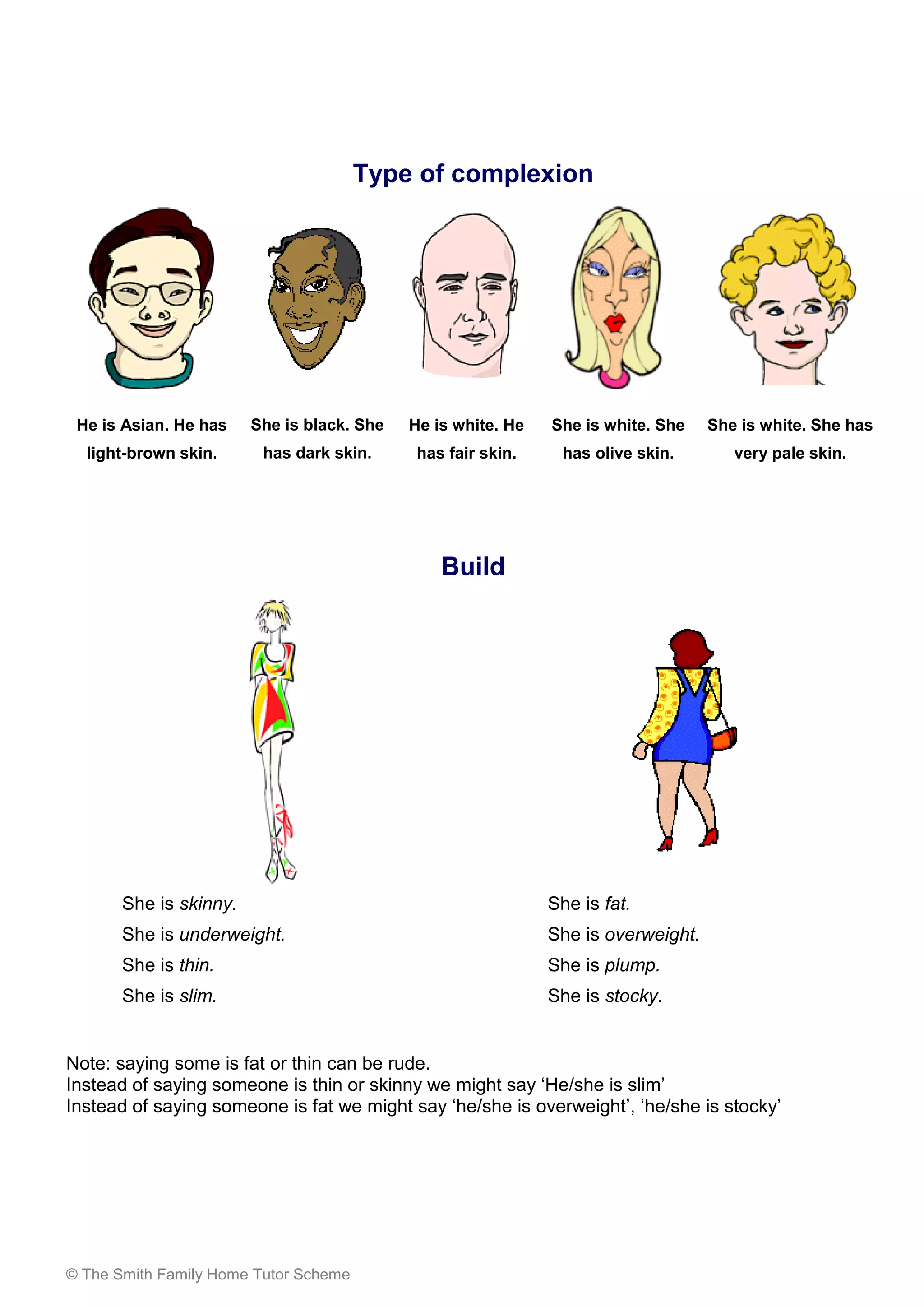 describing physical appearance | PDF