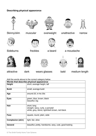 describing physical appearance | PDF