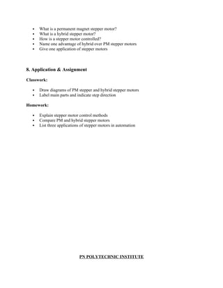 Comprehensive Lesson Plan on Motors and Generators for Engineering ...