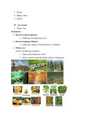 Lesson Plan English Language Teaching Accross Curriculum | DOCX