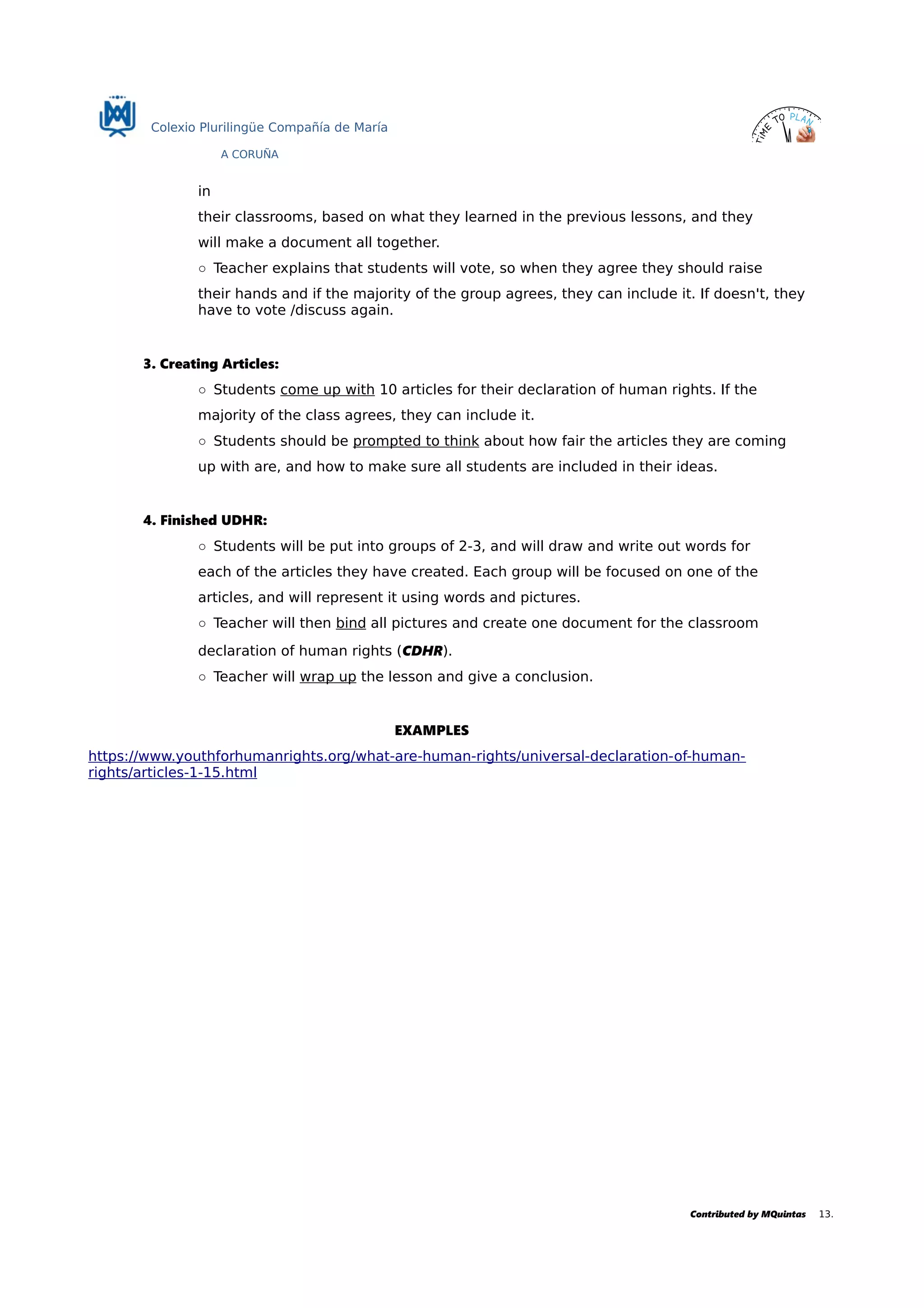 Education for Sustainable Development-Lesson Plan | PDF