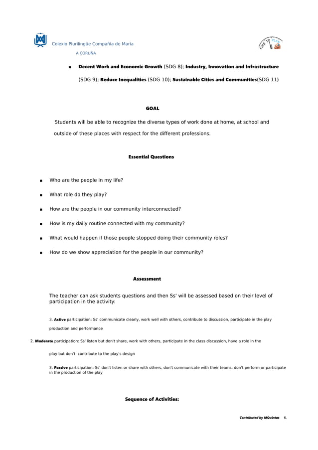 Education for Sustainable Development-Lesson Plan | PDF | Educational ...