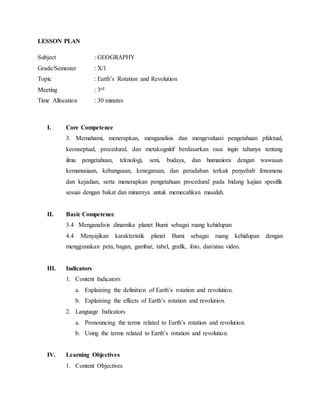 ELT Across Curriculum (ELTAC) Lesson Plan | DOCX
