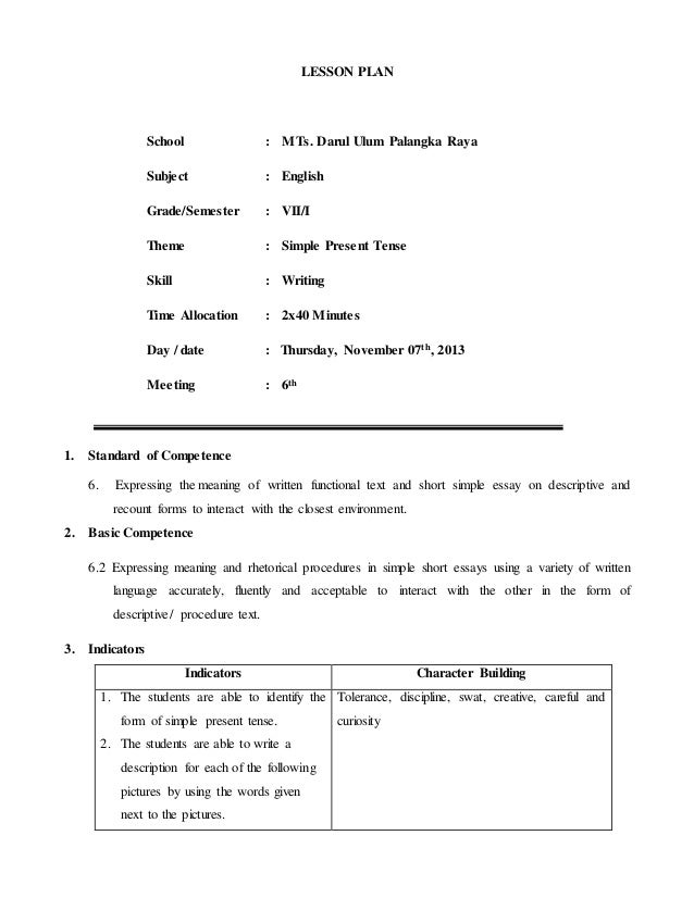 Essential Question Lesson Plan Template