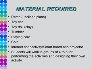 Lesson plan - Newton's first law of motion | PPT