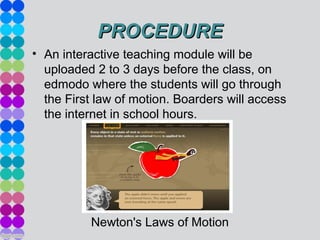 Lesson plan - Newton's first law of motion | PPT