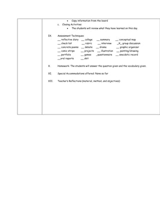 Lesson plan exploration revised | DOCX