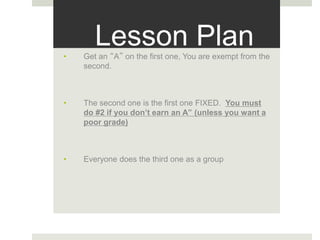 Lesson plan f19 | PPTX