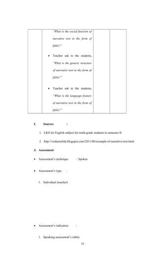 Lesson plan fable | DOC