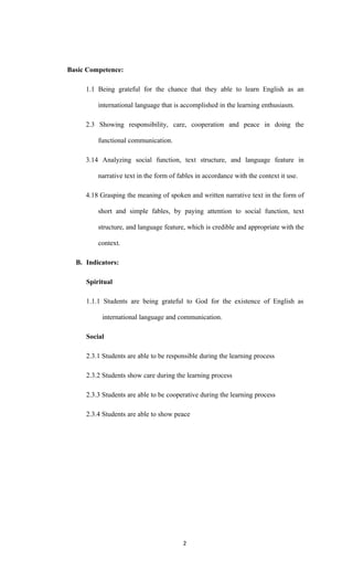 Lesson plan fable | DOC