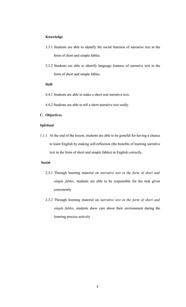 Lesson plan fable | DOC