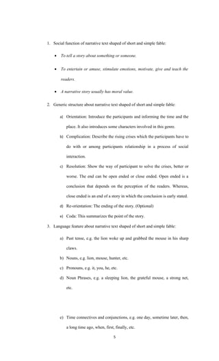 Lesson plan fable | DOC