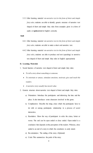 Lesson plan fairytale | DOCX