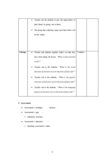 Lesson plan fairytale | DOCX