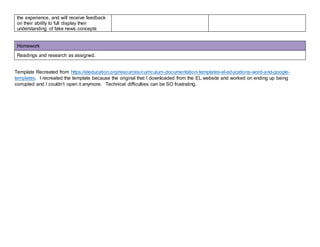 Fake News Lesson Plan | DOCX