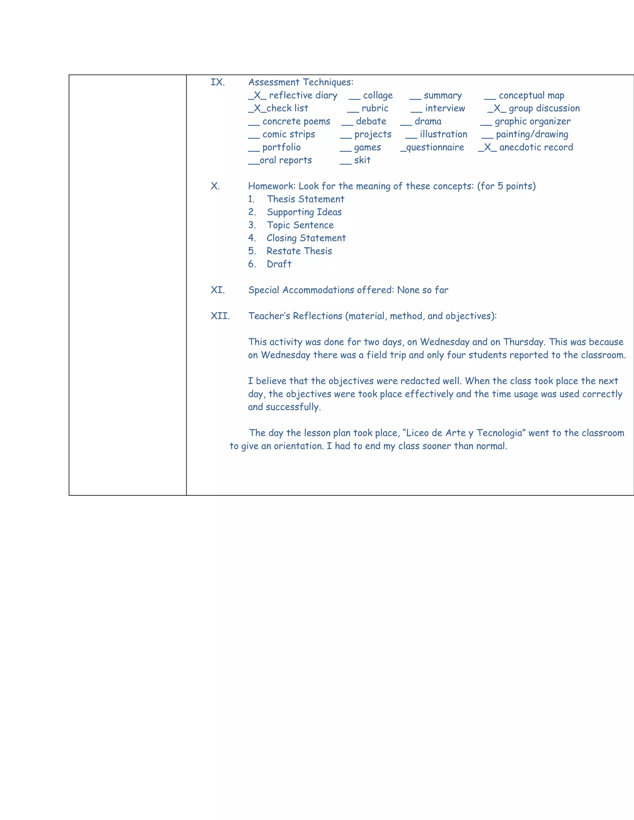 Lesson plan february 15 and 16 | DOCX