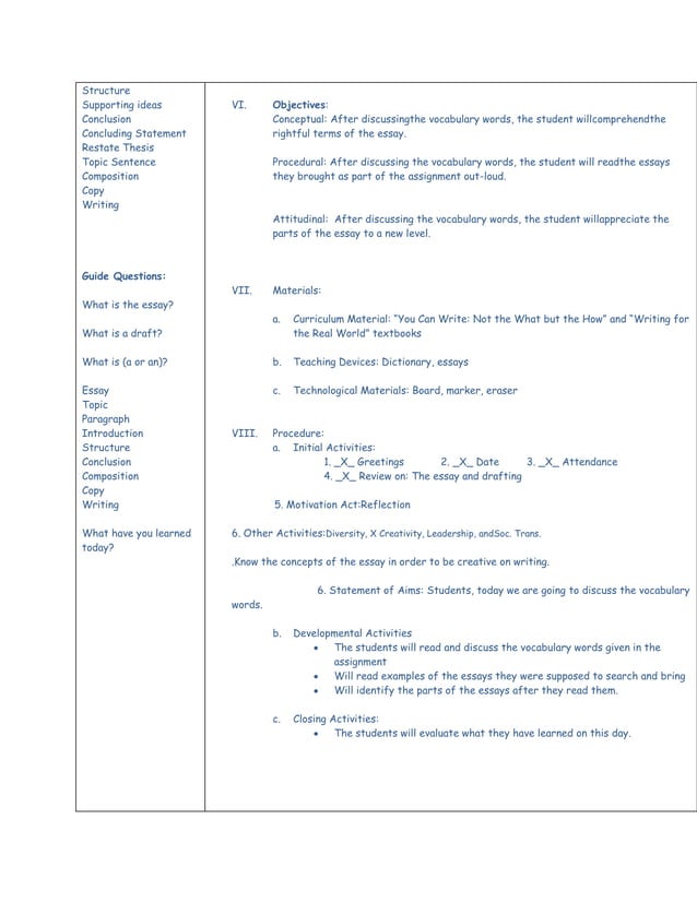 Lesson plan february 15 and 16 | DOCX