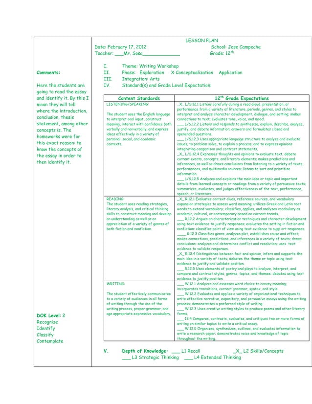 Lesson plan february 17 | PDF