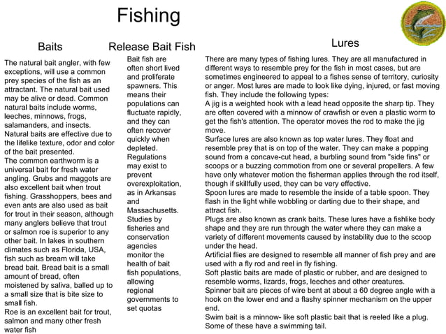 Lesson plan fishing | PPT | First Aid | Injuries