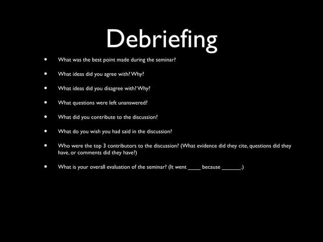 Socratic Seminar example lesson plan | PPT