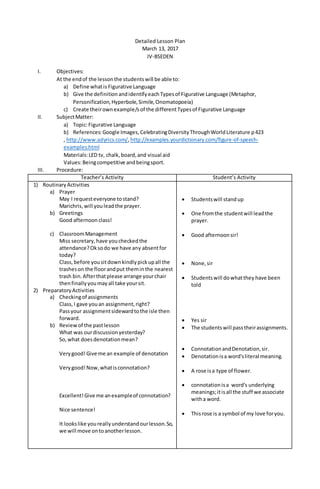 Lesson plan for demo 2k17 | DOCX