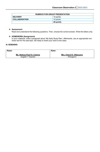 Lesson Plan for English 7-Linear & non-linear text.docx