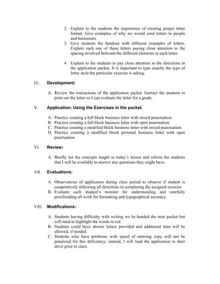 Lesson Plan For Interview | DOC