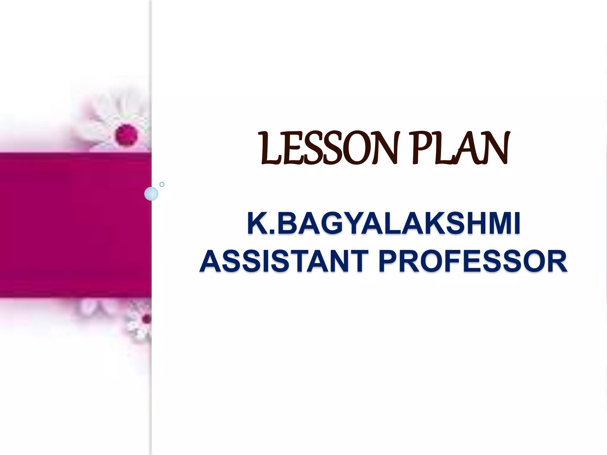 Lesson Plan Format-PPT.pptx | Educational Assessment | Education