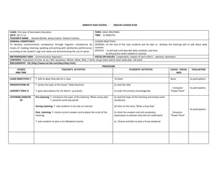 Lesson plan form internet | DOC