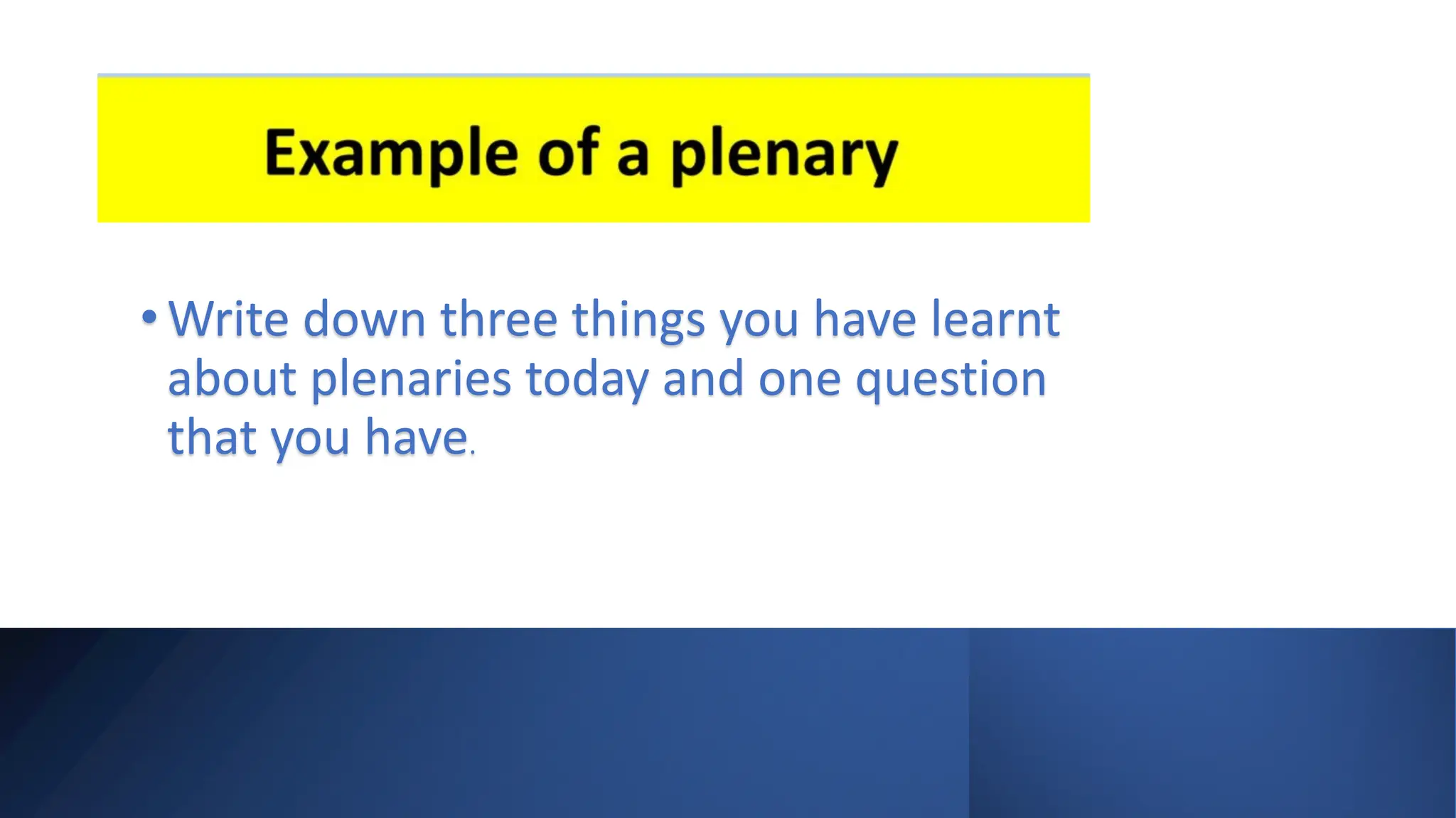 Lesson Plan for Effective lesson plenary -Prakash .A. Nair | PPT