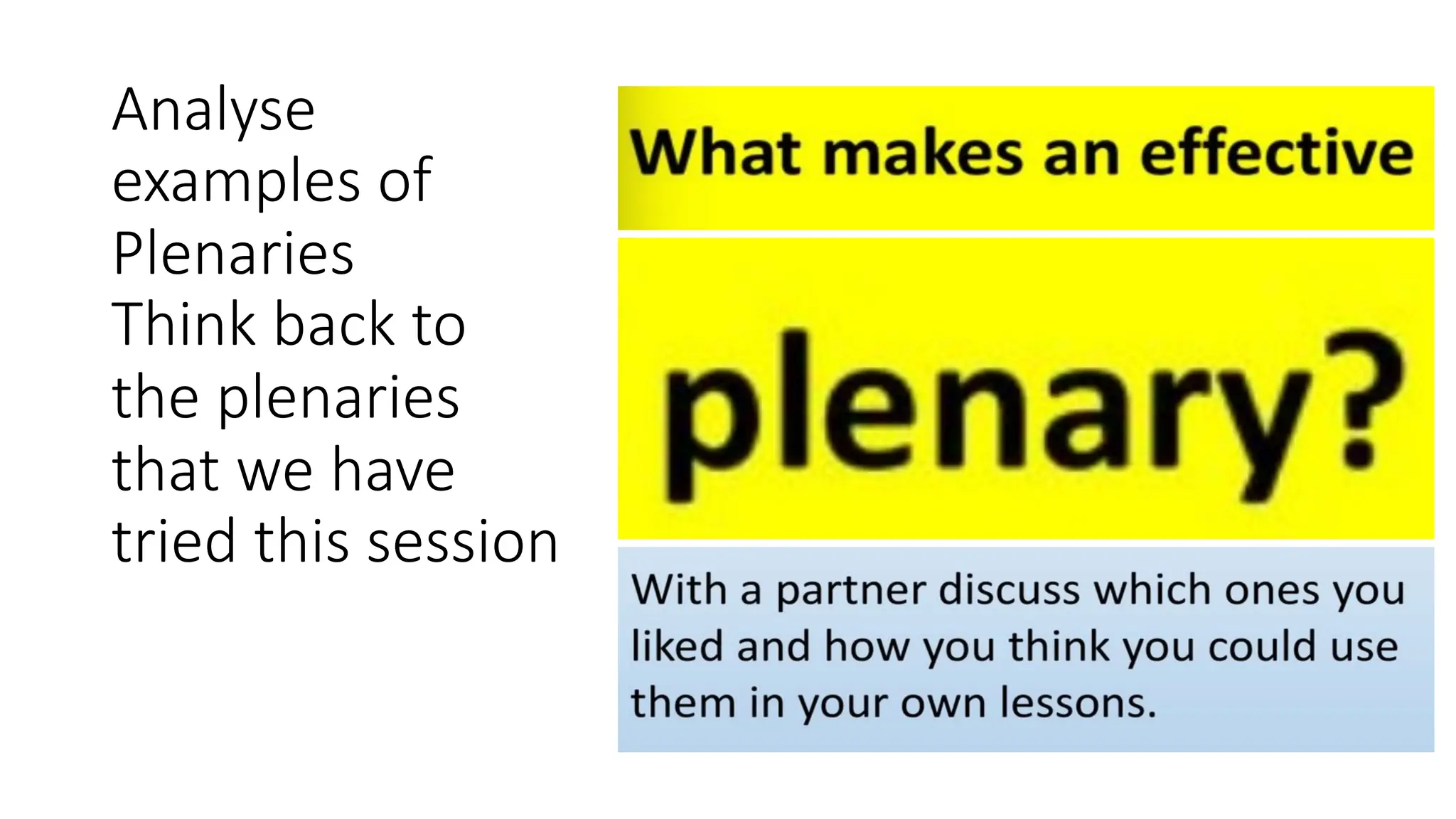 Lesson Plan for Effective lesson plenary -Prakash .A. Nair | PPT
