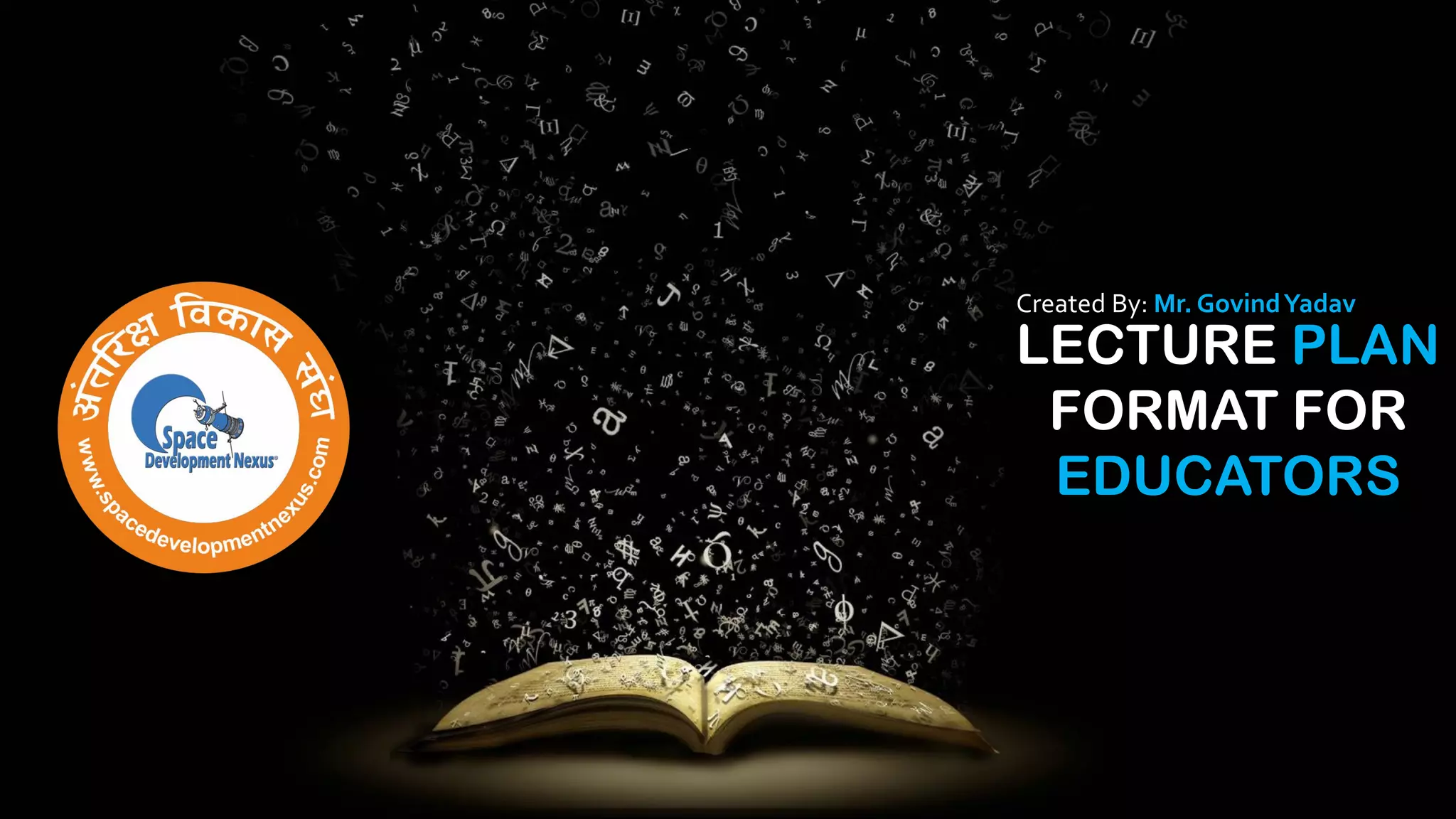 Lecture Plan Format for 21st Century Educators | PPT